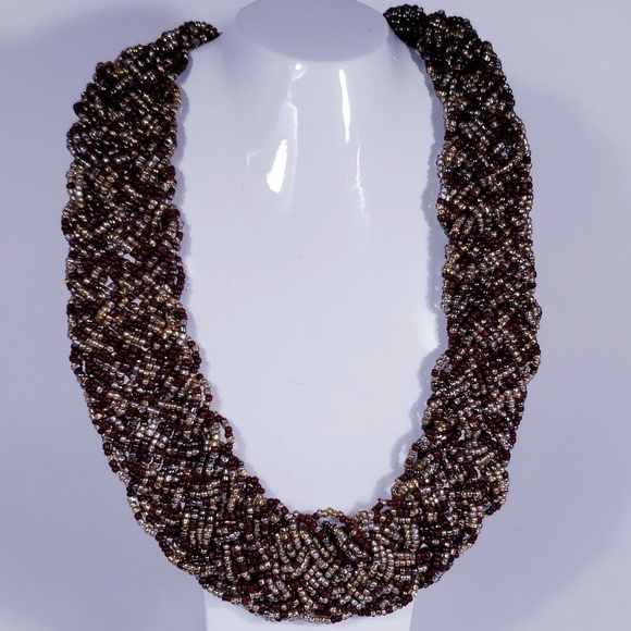 Jewelry | Vintage Woven Beaded Necklace | Poshmark